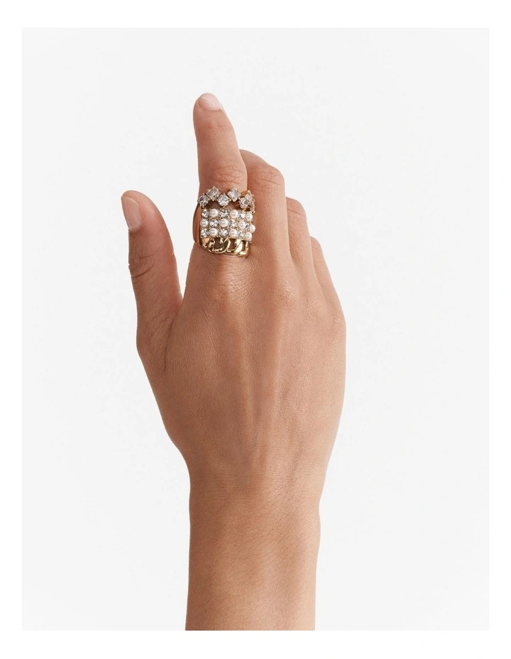 Mimco Ballroom Blitz Band Ring in Gold | MYER