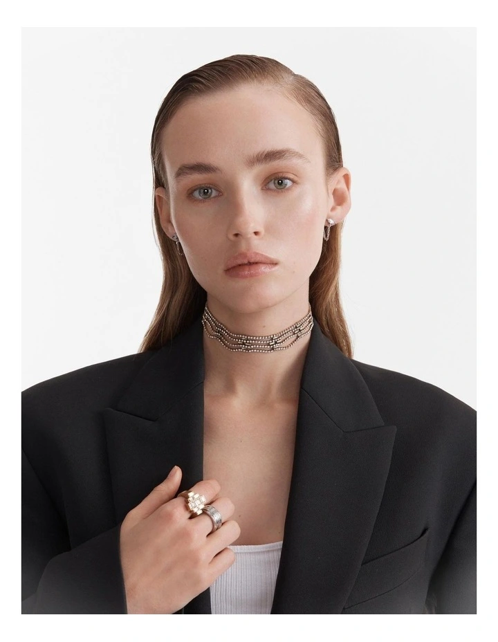 Mimco Crystal Vision Ring In Gold | MYER