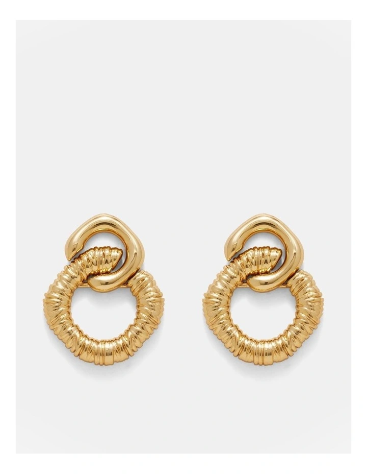 Mimco Encore Drop Earrings in Gold | MYER