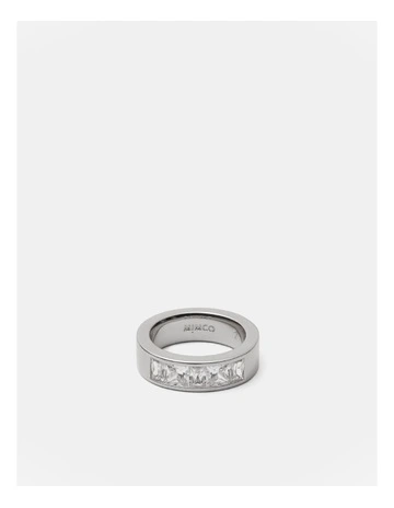 Mimco Verse Crystal Ring In Silver | MYER