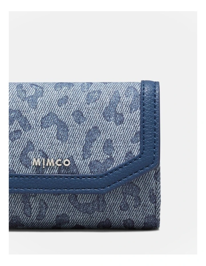 Mimco El Rey Wallet in Denim Leopard | MYER