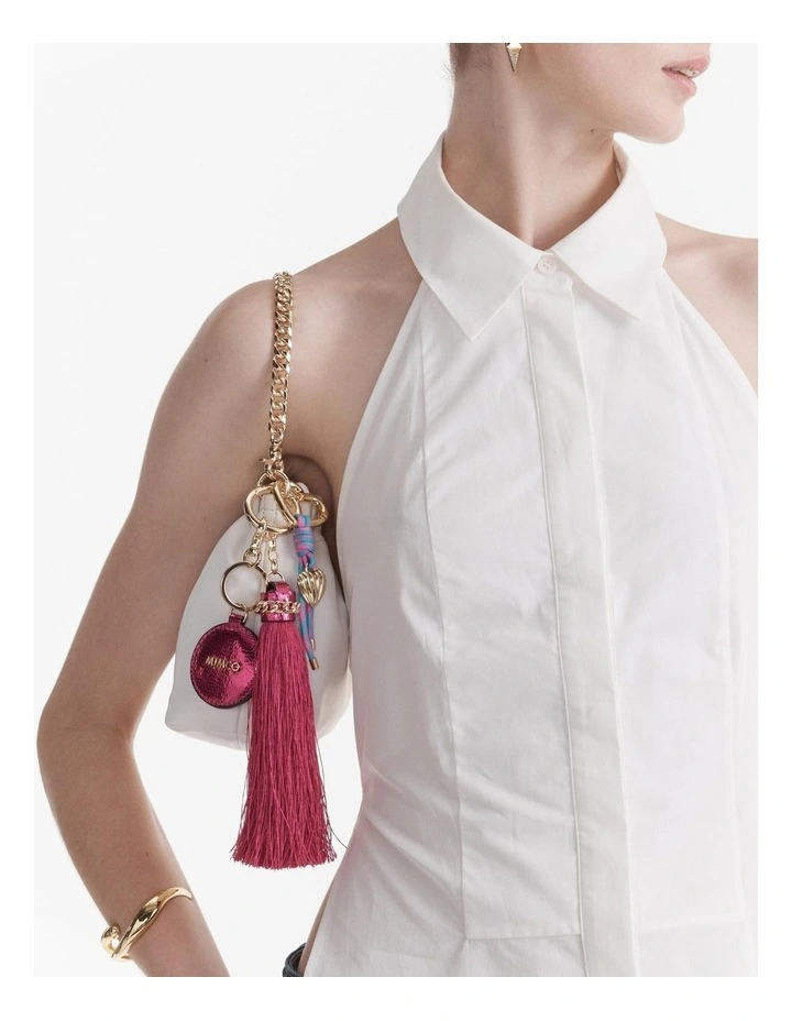 Mimco Encore Keyring in Disco Pink | MYER