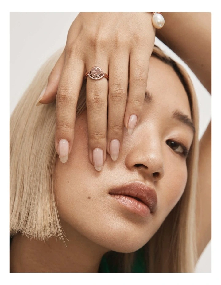 Mimco Esse Duo Ring in Rose Gold | MYER