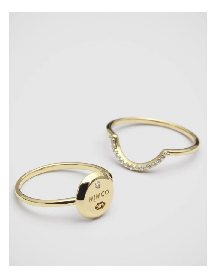 Mimco Esse Duo Ring in Gold | MYER