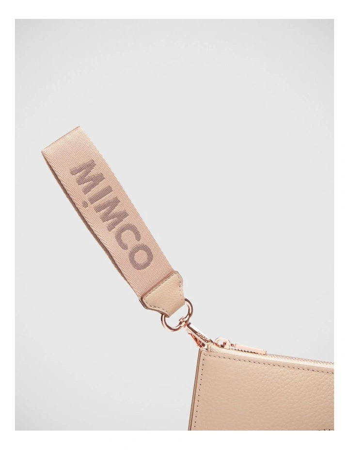 Mimco Webbing Wrist Strap in Almond | MYER