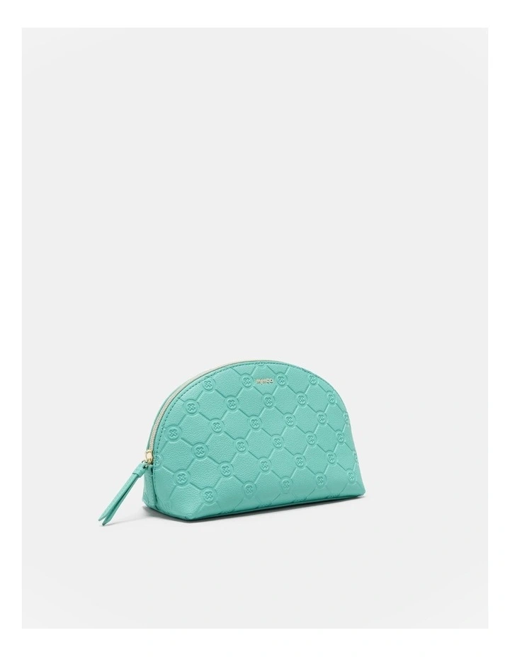Mimco Mim-gram Cosmetic Bag in Lagoon | MYER