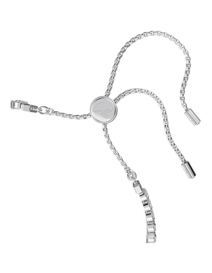 Swarovski Matrix Bracelet Round Cut Rhodium Plated in White | MYER