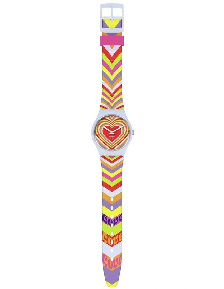 Swatch Groovy Love Watch in Multi | MYER