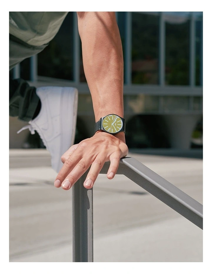 Swatch Cross Spectrum Watch in Black | MYER