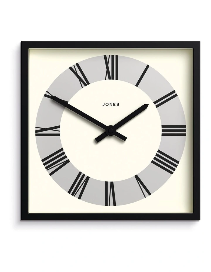 Newgate Jones Box Wall Clock in Matte Black | MYER