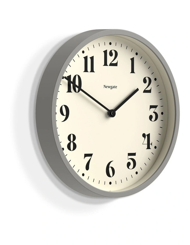 Newgate Number Four Matte Posh Wall Clock in Grey | MYER