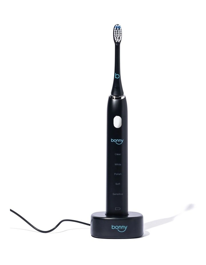Bonny Smile Sonic Electric Toothbrush in Black | MYER