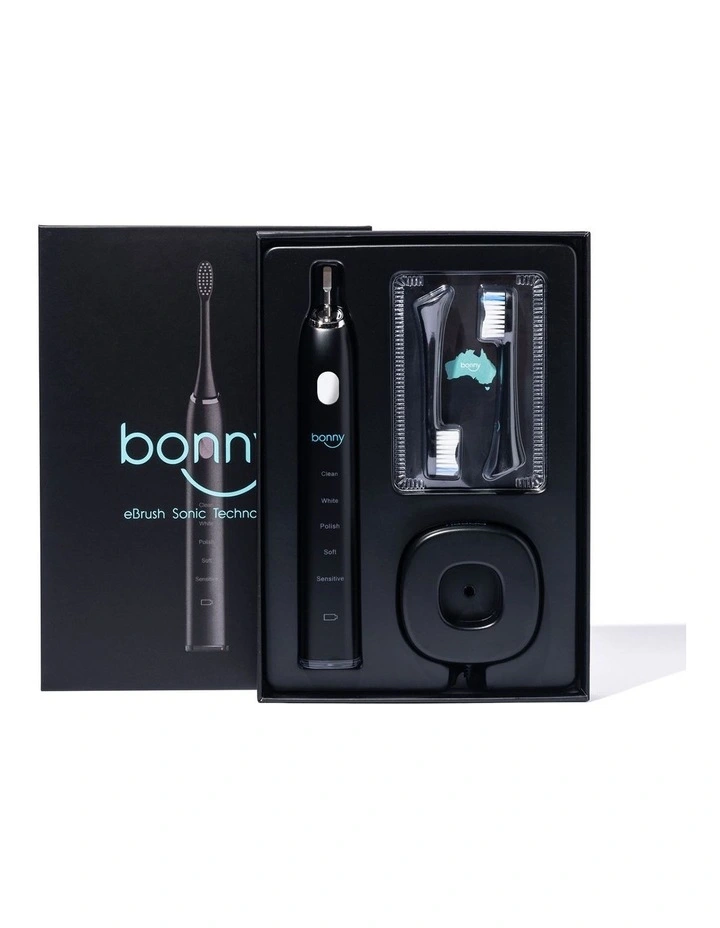 Bonny Smile Sonic Electric Toothbrush in Black | MYER