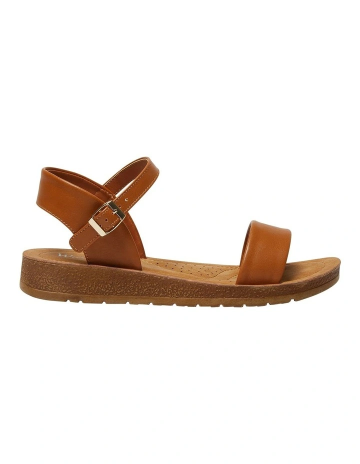 Wide Steps Eliza Sandals in Tan Smooth | MYER