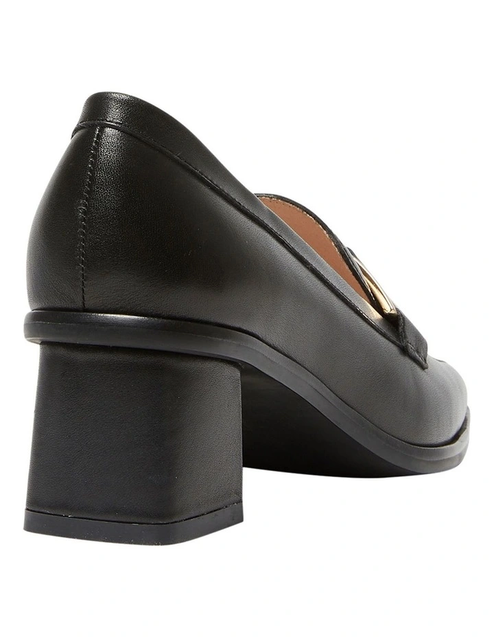 Jane Debster Gable Heeled Shoes in Black Leather | MYER