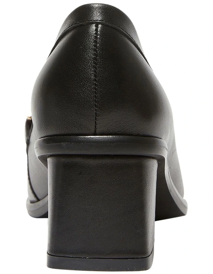 Jane Debster Gable Heeled Shoes in Black Leather | MYER