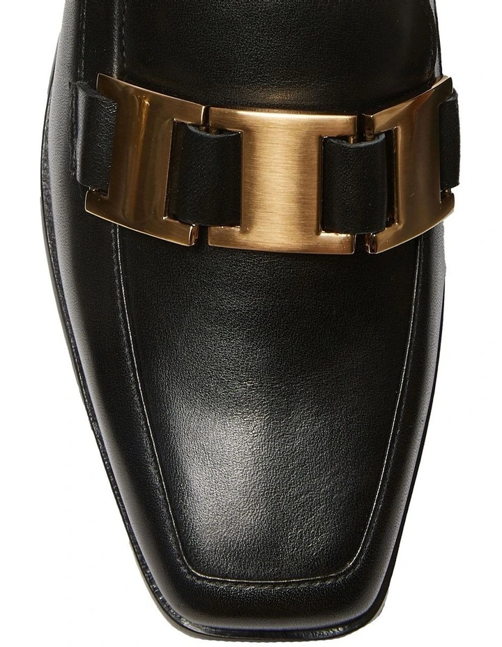 Jane Debster Gable Heeled Shoes in Black Leather | MYER