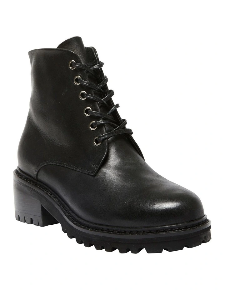 Jane Debster Tasman Boots in Black Leather | MYER