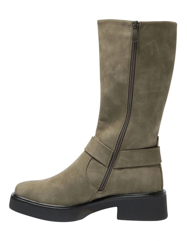 Ravella Engine Boots in Taupe Nubuck | MYER