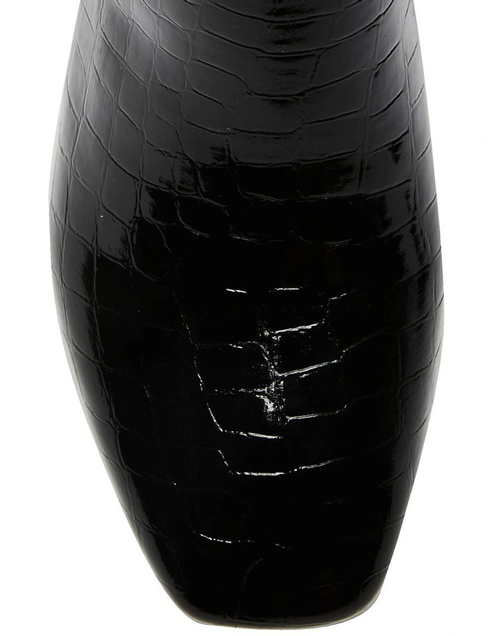 Ravella Tabby Boots in Black Croc | MYER