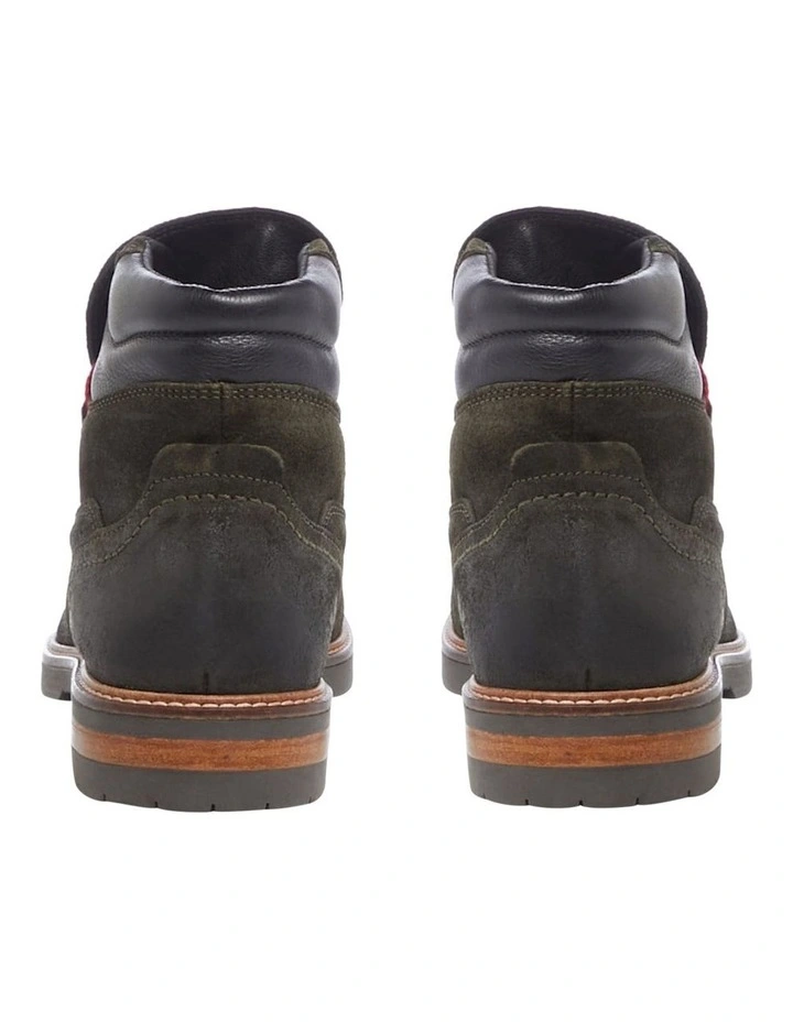 Dune London Content Boot in Khaki | MYER