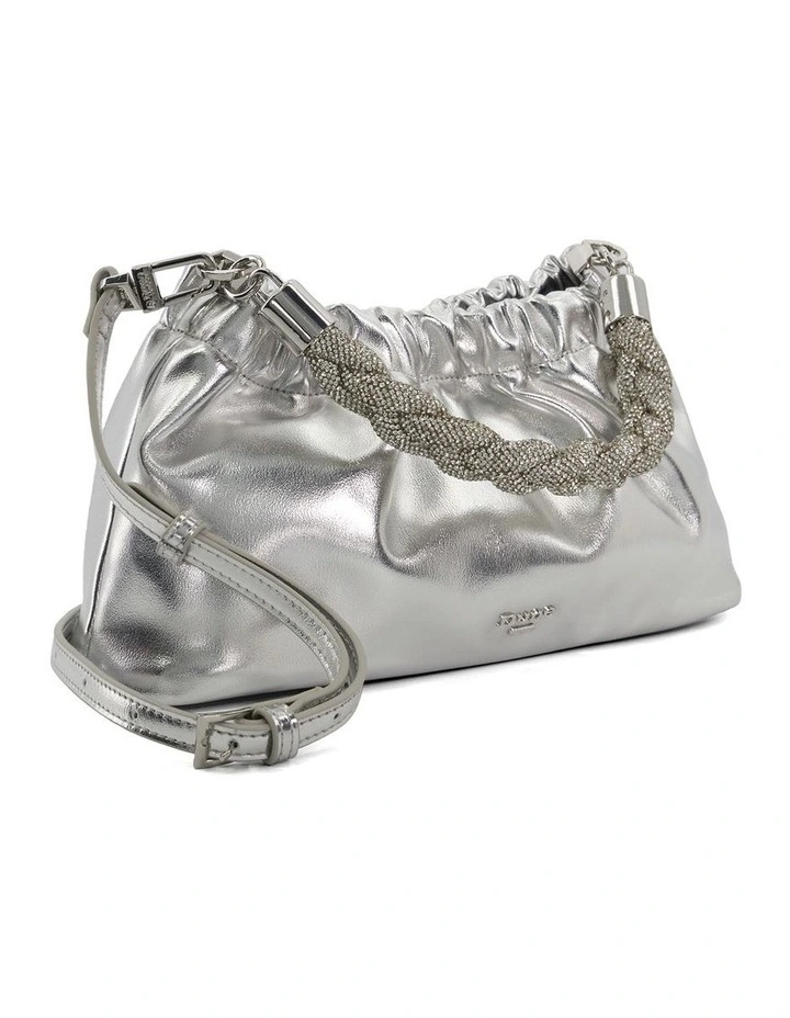 Dune London Bonanza Shoulder Bag in Silver | MYER