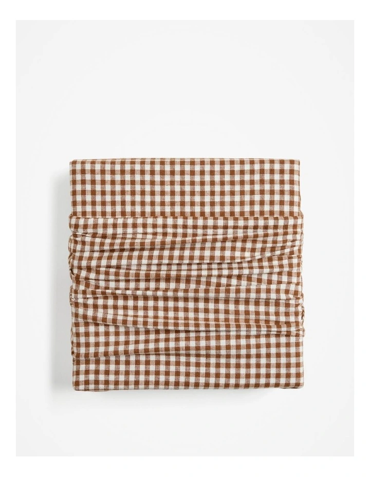 Country Road Noni Gingham Queen Quilt Cover in Pecan | MYER Country Road Noni Gingham Queen Quilt Cover in Pecan | MYER