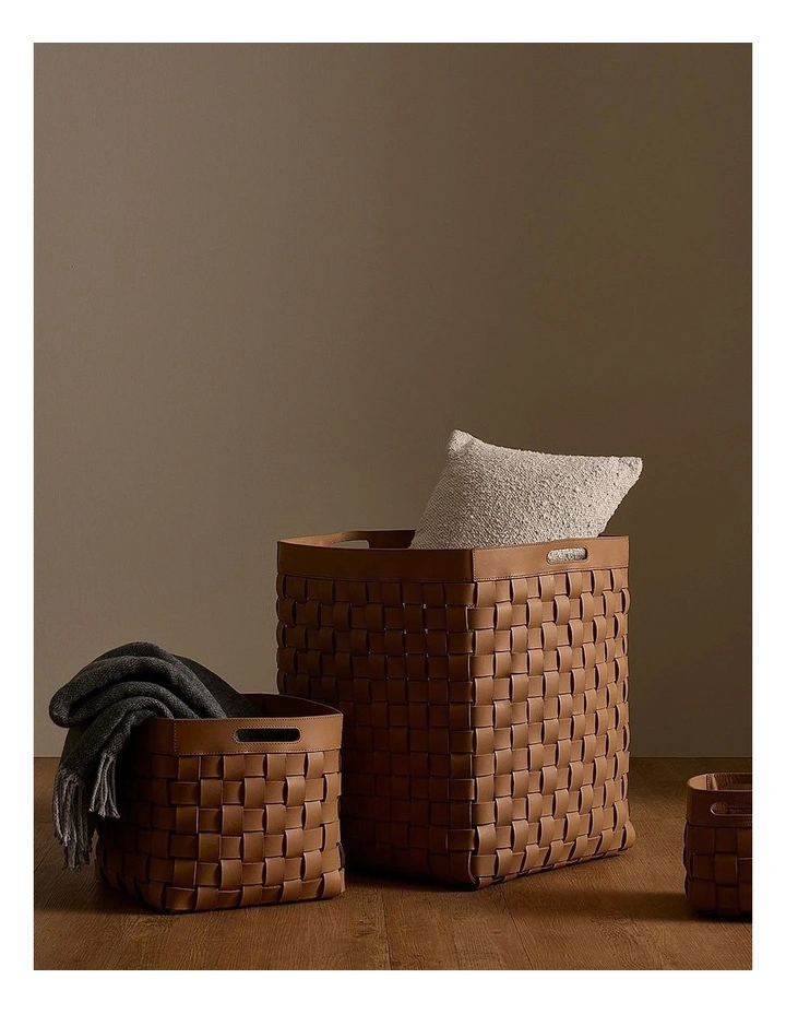 Country Road Lowa Extra Large Square Storage Basket in Biscuit | MYER