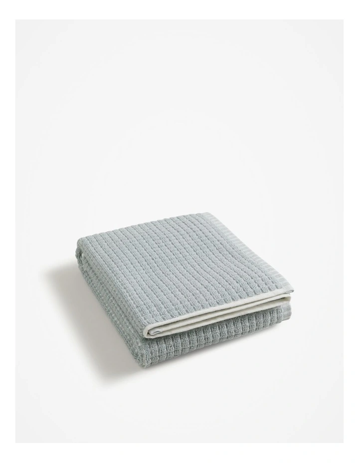 Country Road Luma Australian Cotton Bath Mat in Pale Chambray | MYER