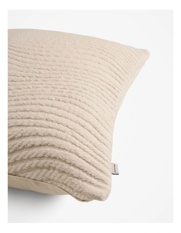 Country Road Wave Cushion 50x50 in Natural | MYER