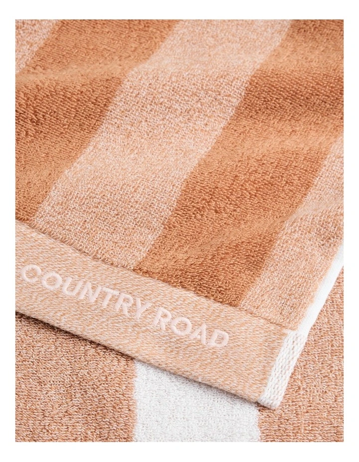 Country Road Eve Australian Cotton Hand Towel in Faded Terracotta | MYER