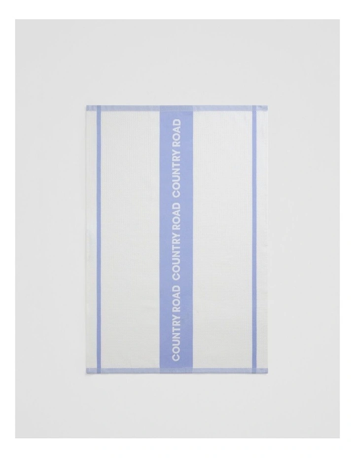 Country Road Cr Logo Australian Cotton Tea Towel In Lake | MYER