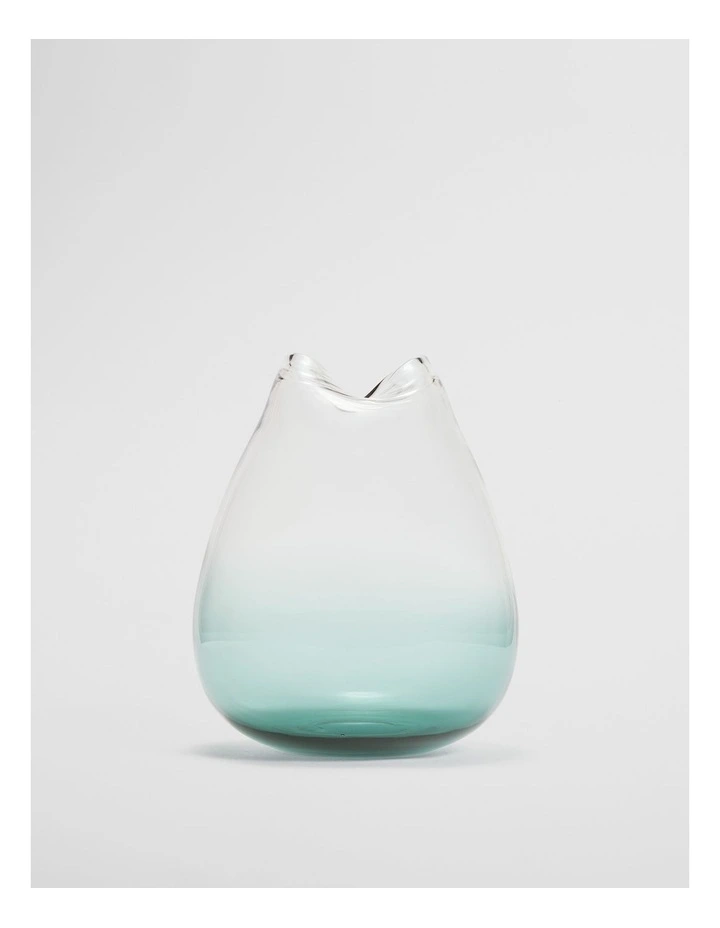 Country Road Ari Large Glass Vase In Juniper | MYER