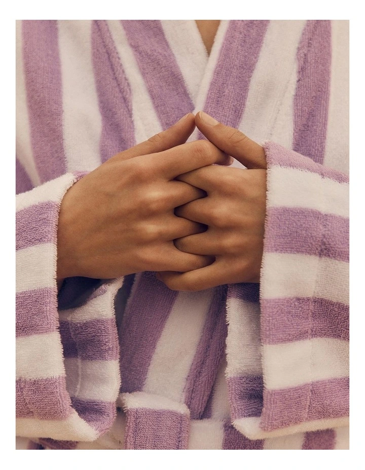 Country Road Melba Verified Australian Cotton Pool Robe in Wisteria | MYER