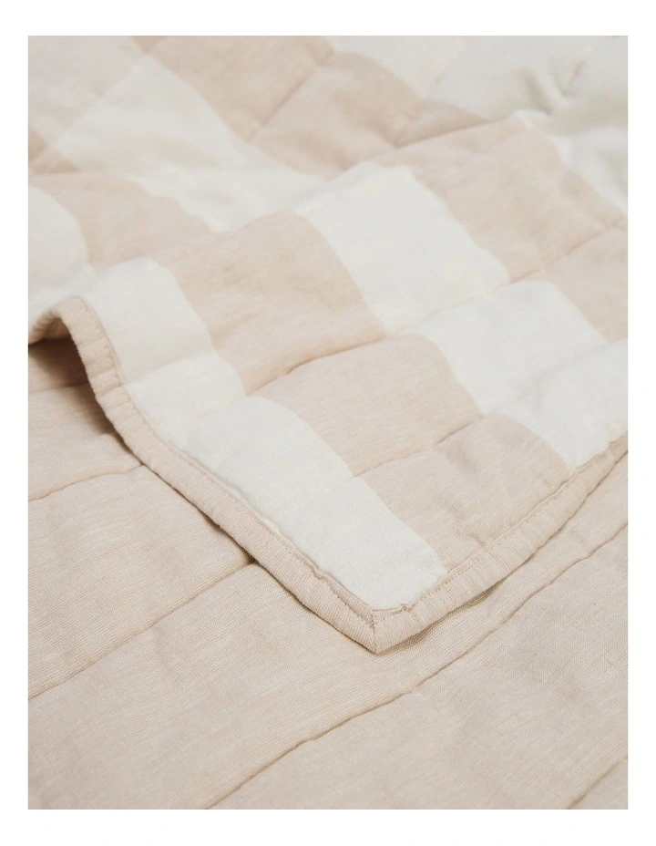 Country Road Sweeney Quilted Bed Cover in Natural | MYER