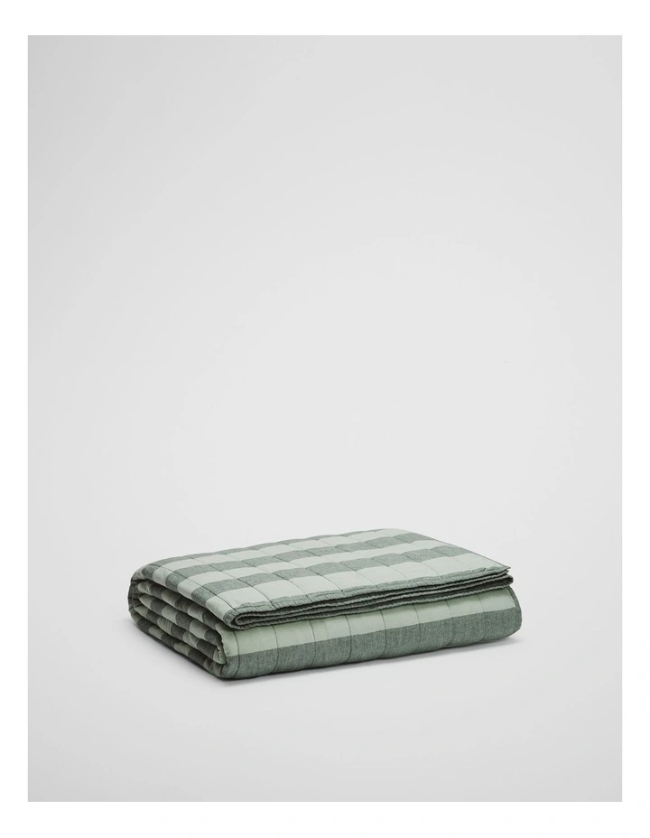 Country Road Sweeney Quilted Bed Cover in Jade | MYER