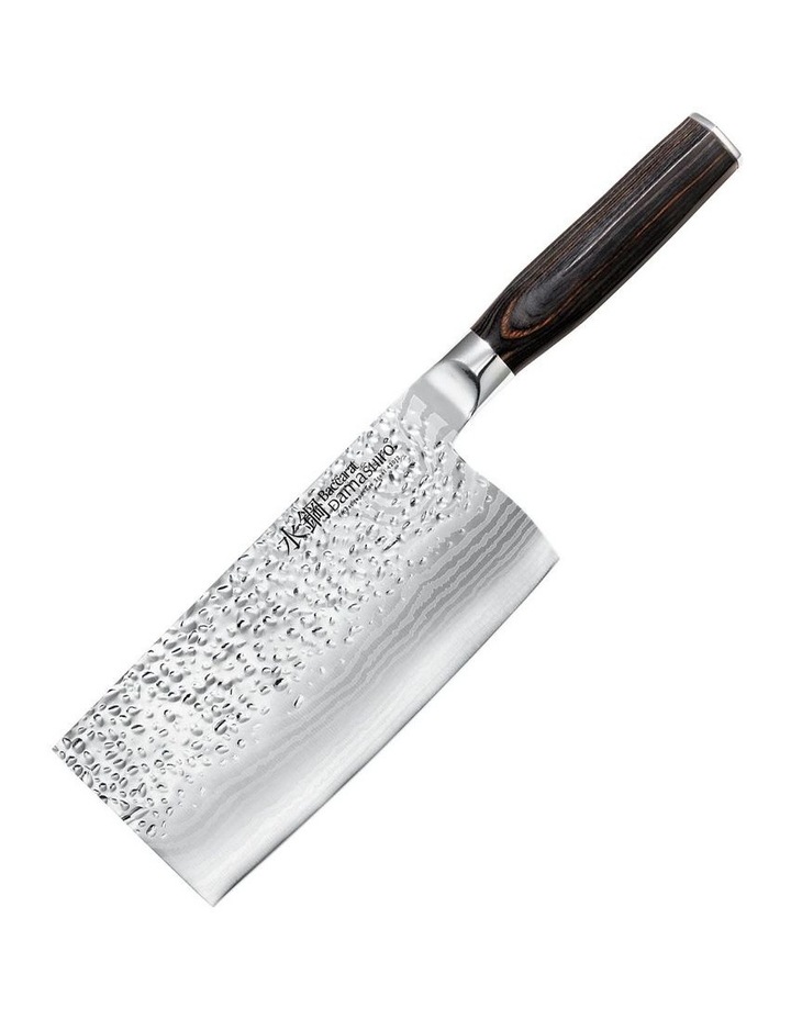 The Custom Chef Baccarat Damashiro EMPEROR Cleaver 17cm in Silver | MYER