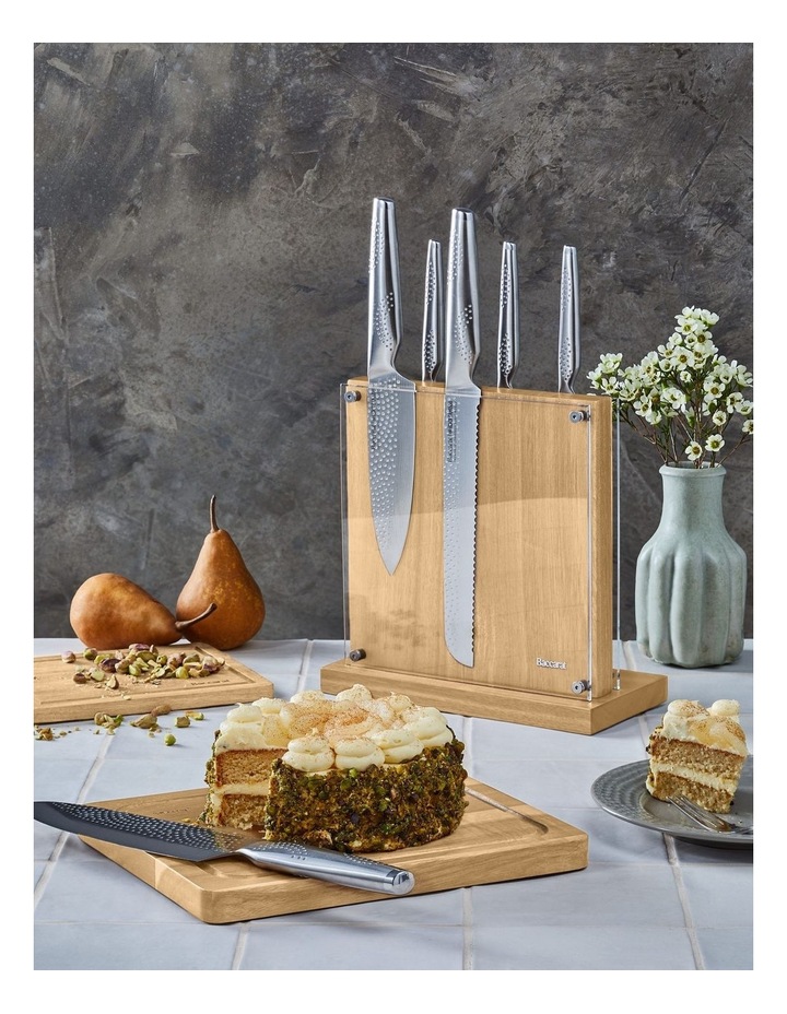 Baccarat Baccarat iD3 SAMURAI Sato 7 Piece Knife Block in Beige | MYER