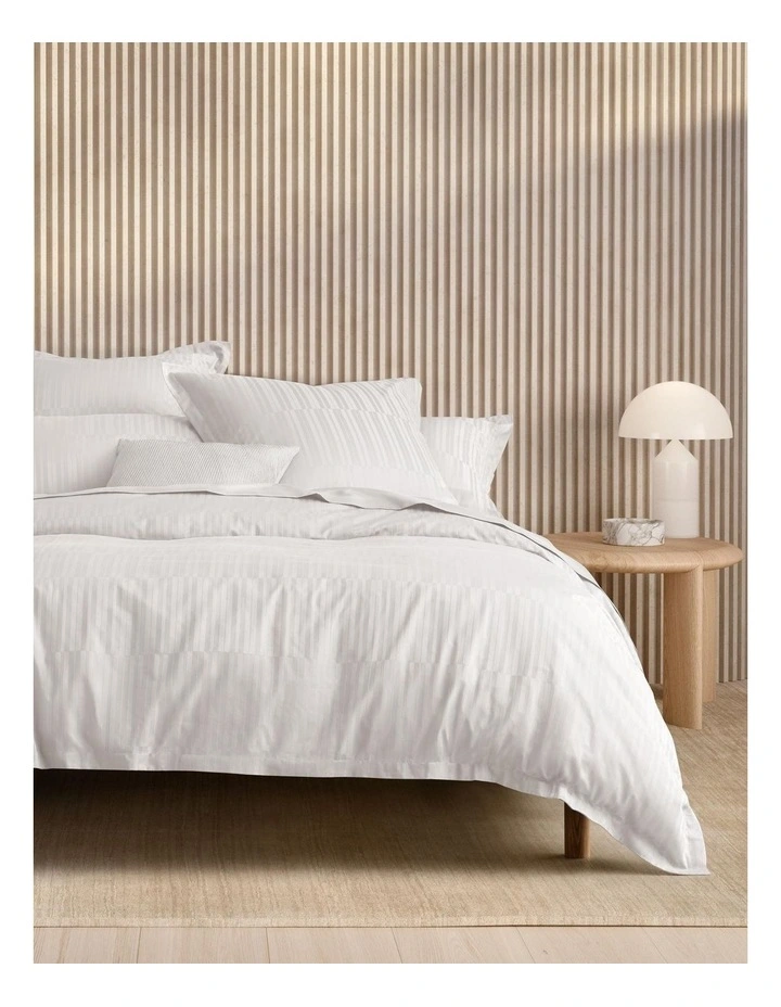 Sheridan Saxton Quilt Cover in White | MYER