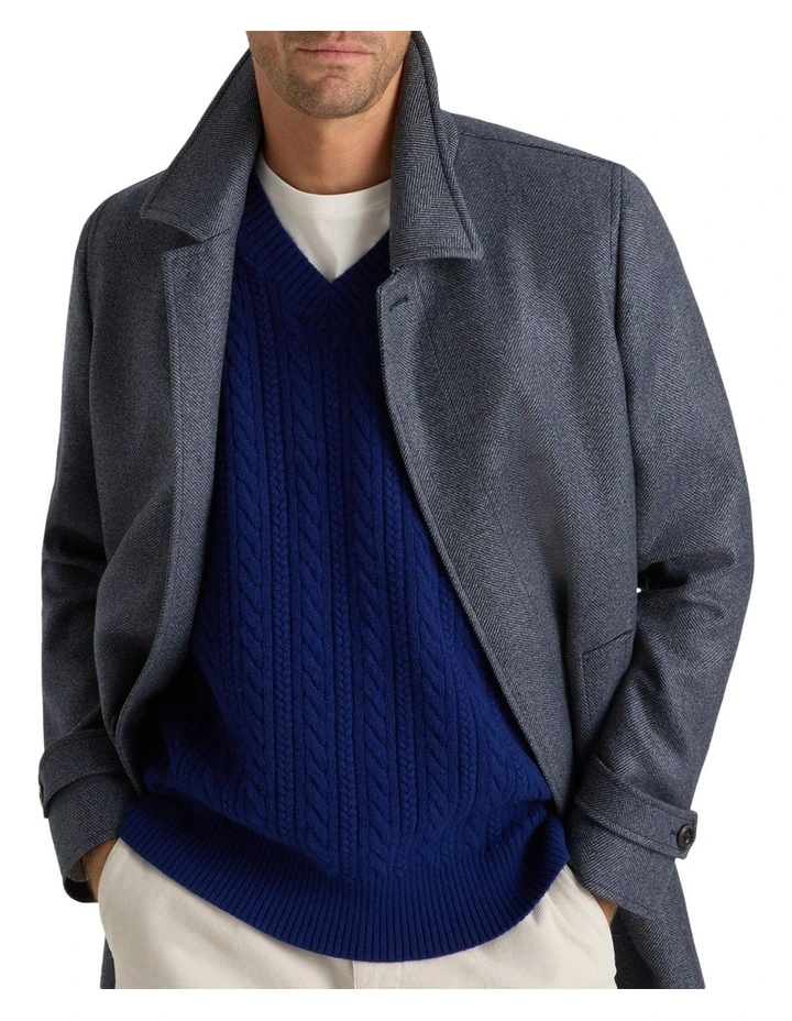 MJ Bale Webb Cable Vest in Royal Blue | MYER