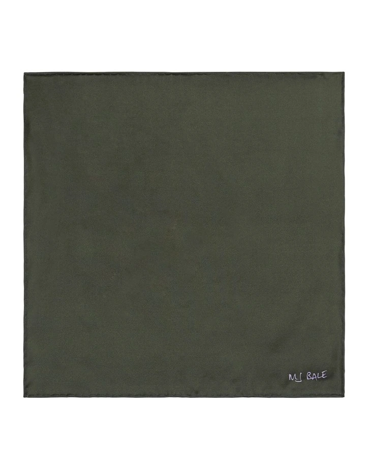 MJ Bale Bowers Pocket Square in Khaki | MYER