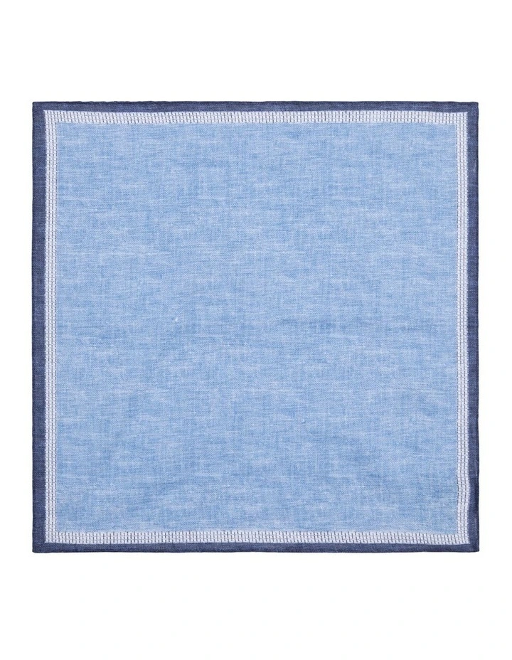 MJ Bale Albotto Pocket Square in Turquoise | MYER