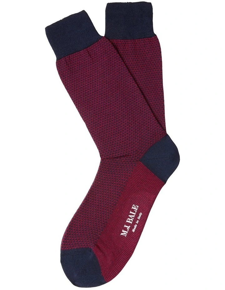 MJ Bale Carson Sock in Red | MYER