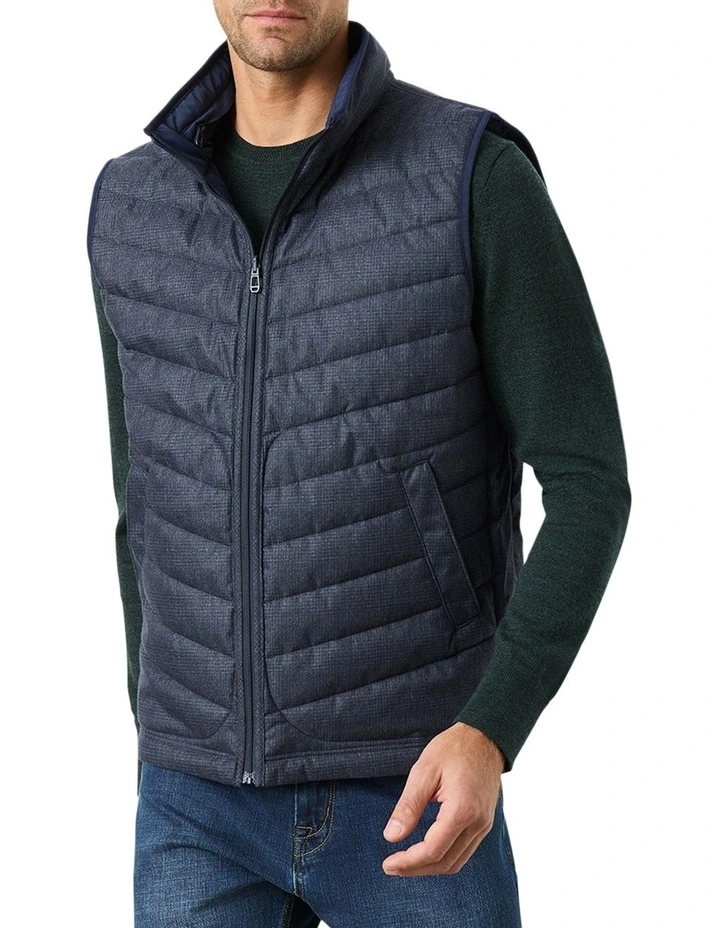 MJ Bale Castello Reversible Gilet Jacket in Blue | MYER