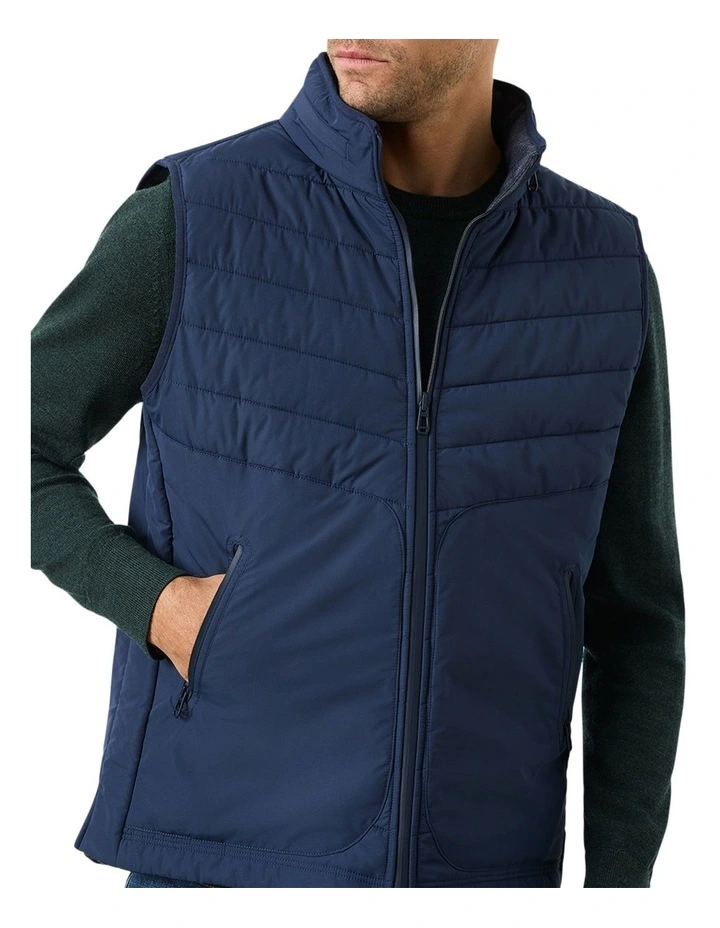 MJ Bale Castello Reversible Gilet Jacket in Blue | MYER
