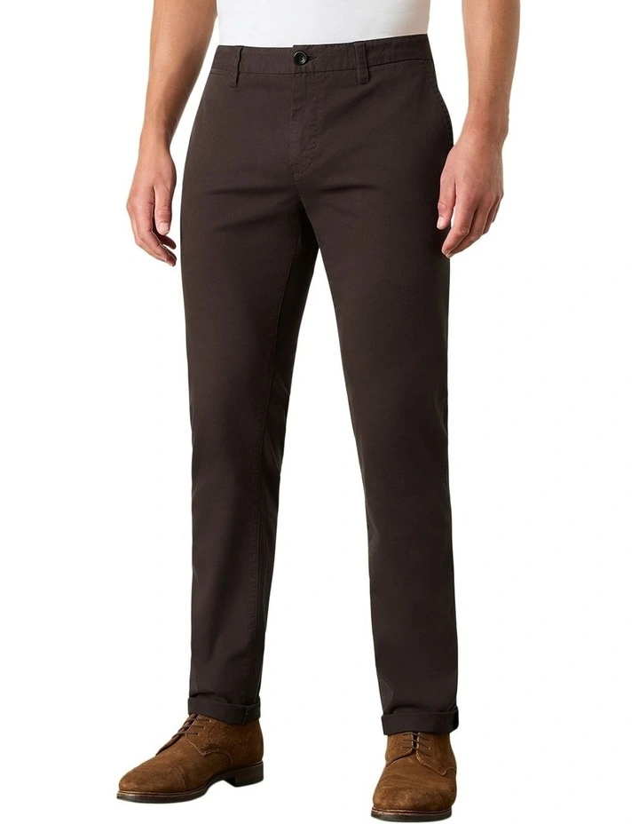 MJ Bale Reed Dobby Chino in Dark Brown | MYER