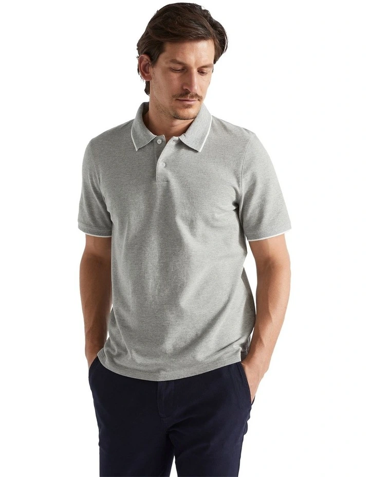 Seed Heritage Core Polo Shirt in Grey Marle | MYER