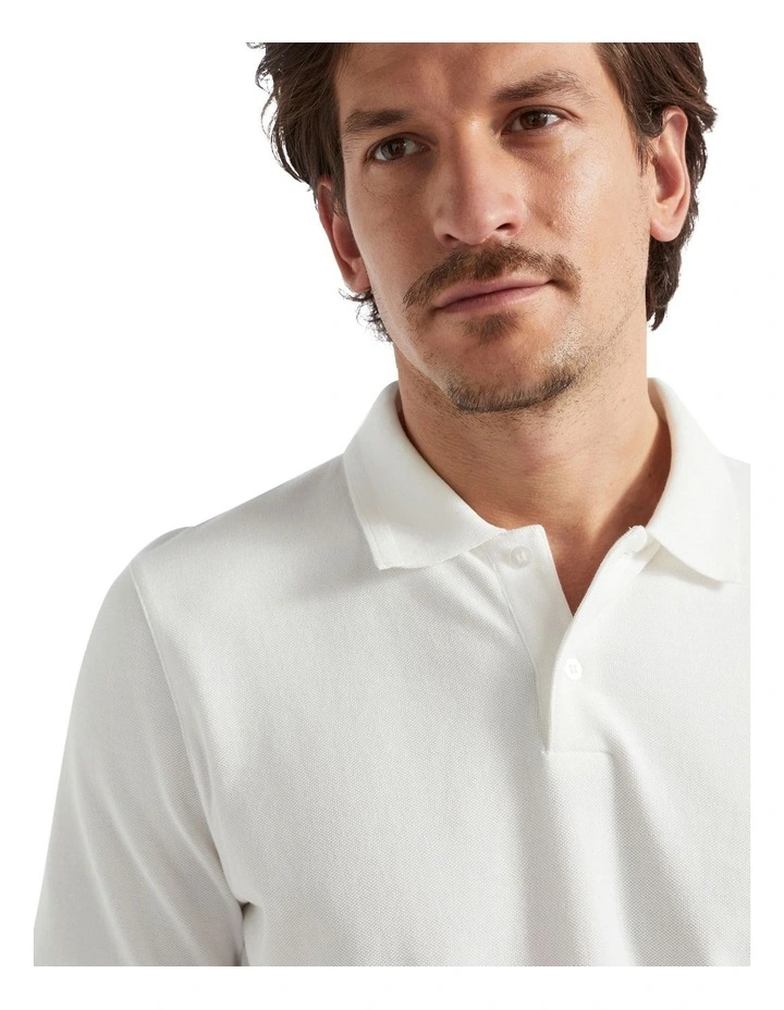 Seed Heritage Core Polo Shirt in Vintage White | MYER