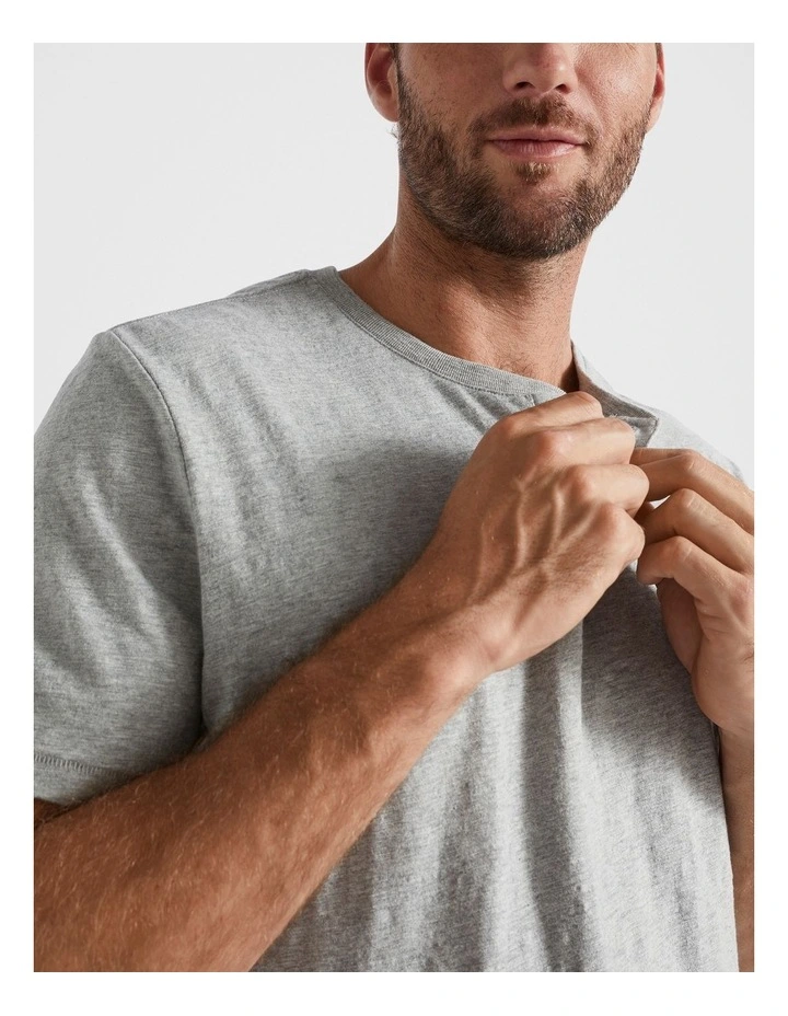 Seed Heritage Henley Tee in Grey Marle | MYER