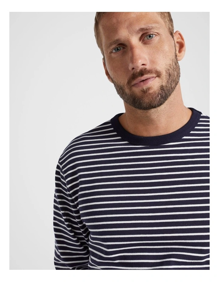 Seed Heritage Breton Stripe Tee in Midnight | MYER